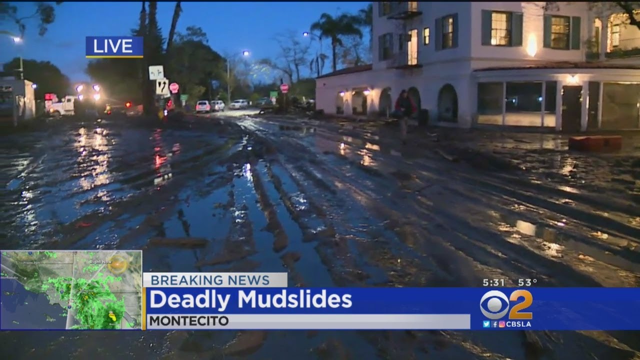 Surveying Mudslide Damage In Montecito - YouTube