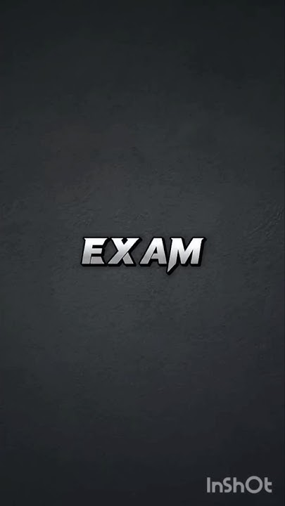 EXAM KHATAM STATUS - YouTube