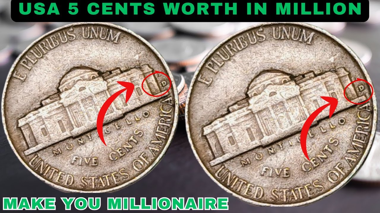 Top Secrets of 5 Cents US Coins Worth Millions Today!" You Have These ...