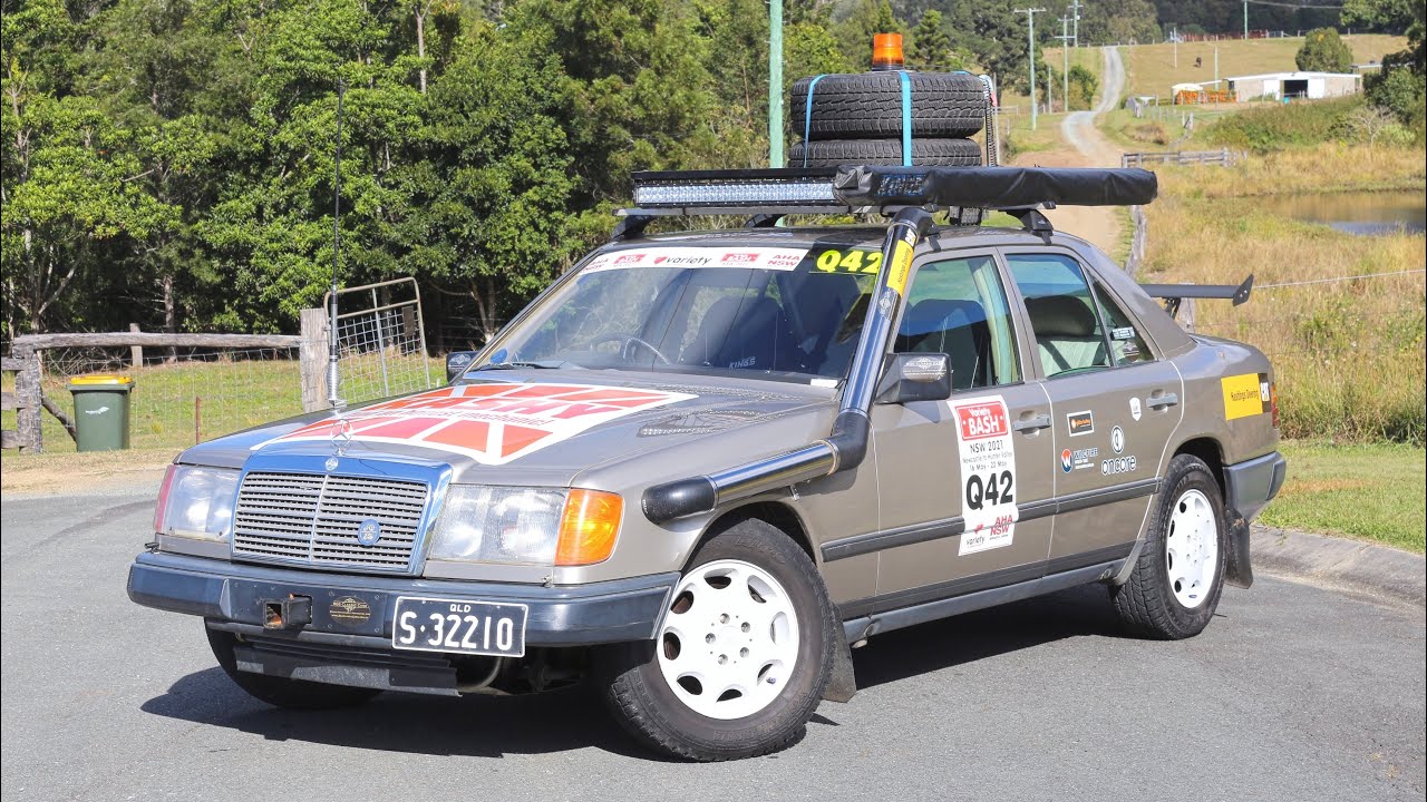1986 Mercedes Benz 300e Variety Bash Car - Walk-around - BGS Classic ...