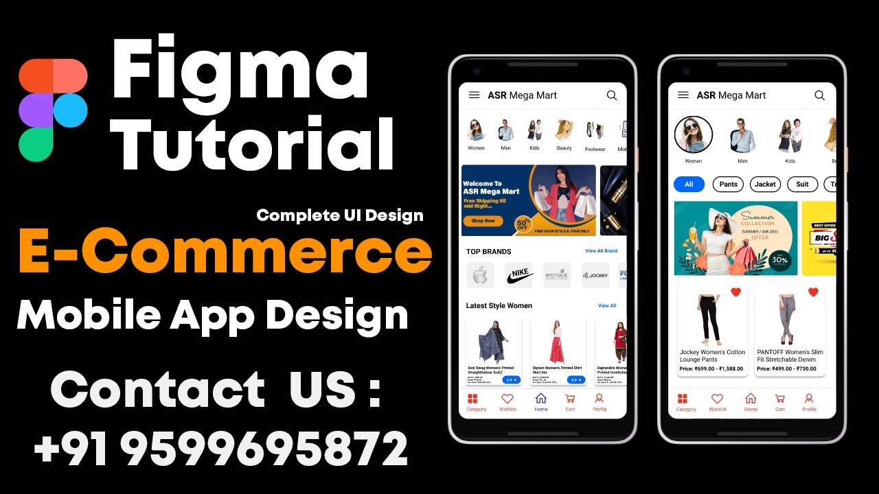 E-Commerce Mobile App Design in Figma | Figma Design and Prototype || # ...