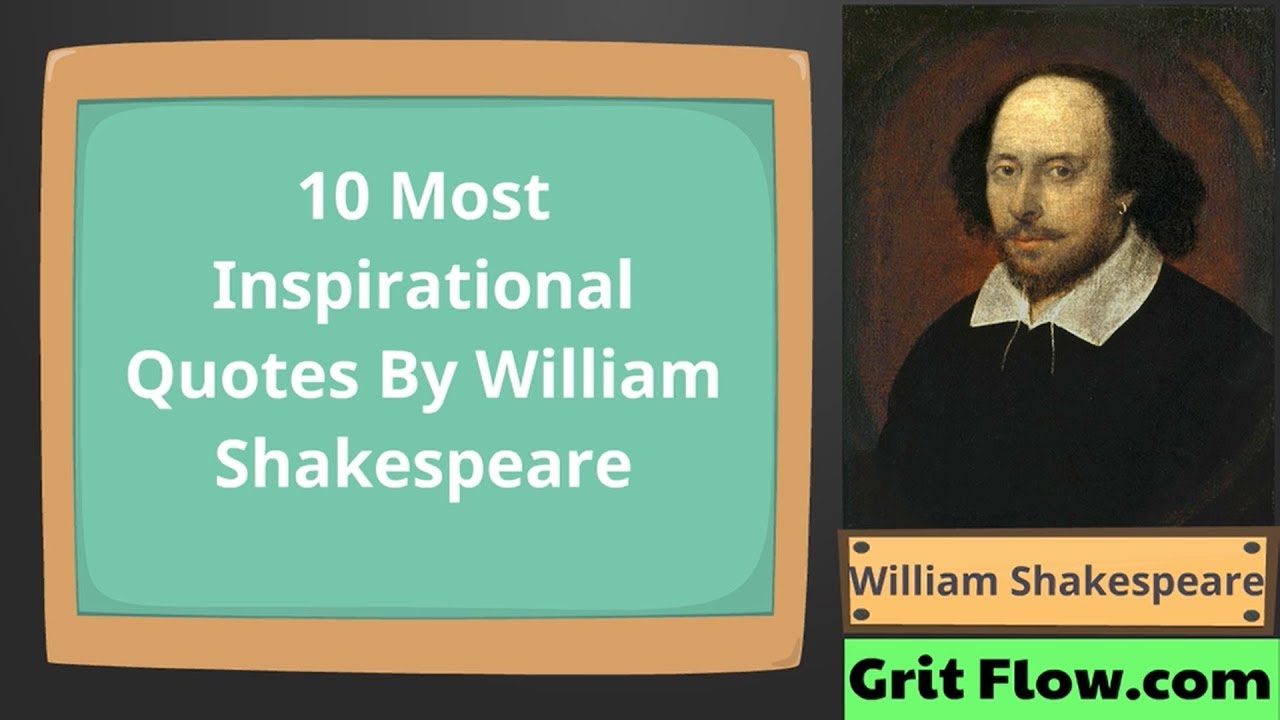 10 Most influential Quotes By William Shakespeare - YouTube