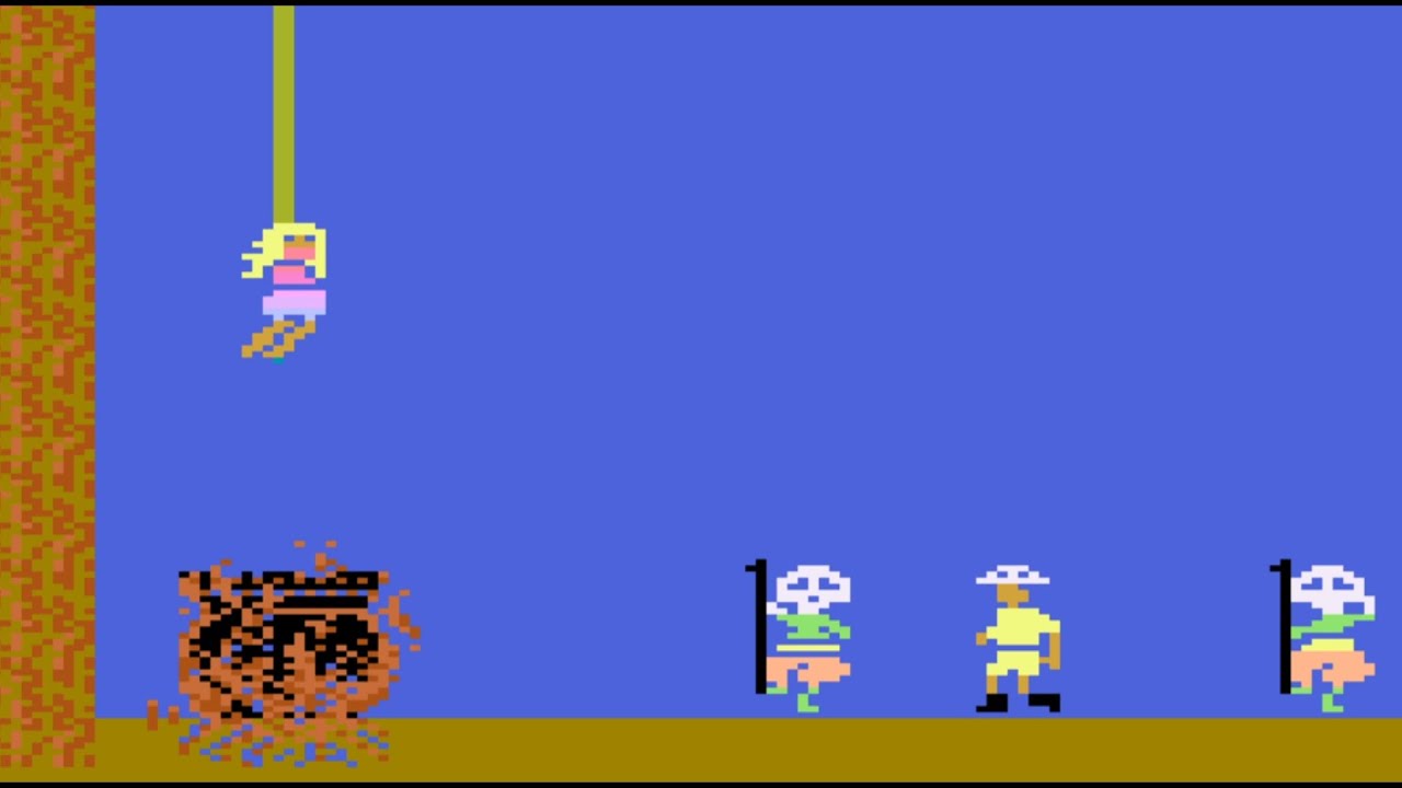 Jungle Hunt Gameplay Atari 8 Bit - YouTube