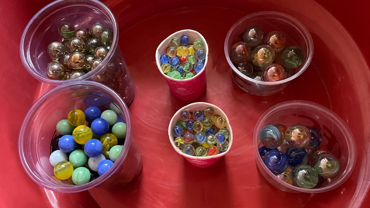 Marble balls of different sizes & colour | Crafty Balls - YouTube