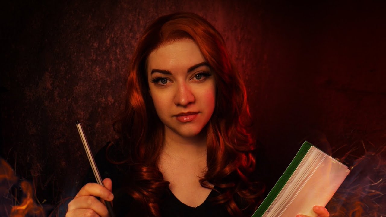 ASMR 😈 Welcome to Hell, I'm Your Receptionist (Writing Sounds ...