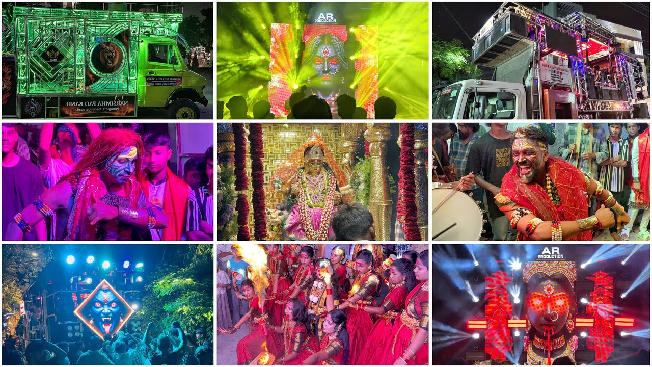 Mallapur Palaram Bandi 2025 Grand Celebrations Mallapur Bonalu Jai ...