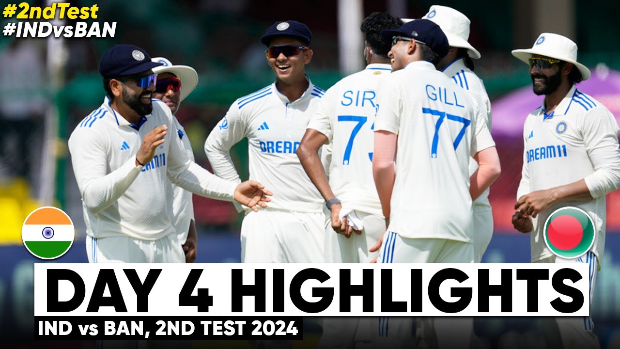 India vs Bangladesh | IND vs BAN 2nd Test Day 5 Highlights 2024 | IND ...