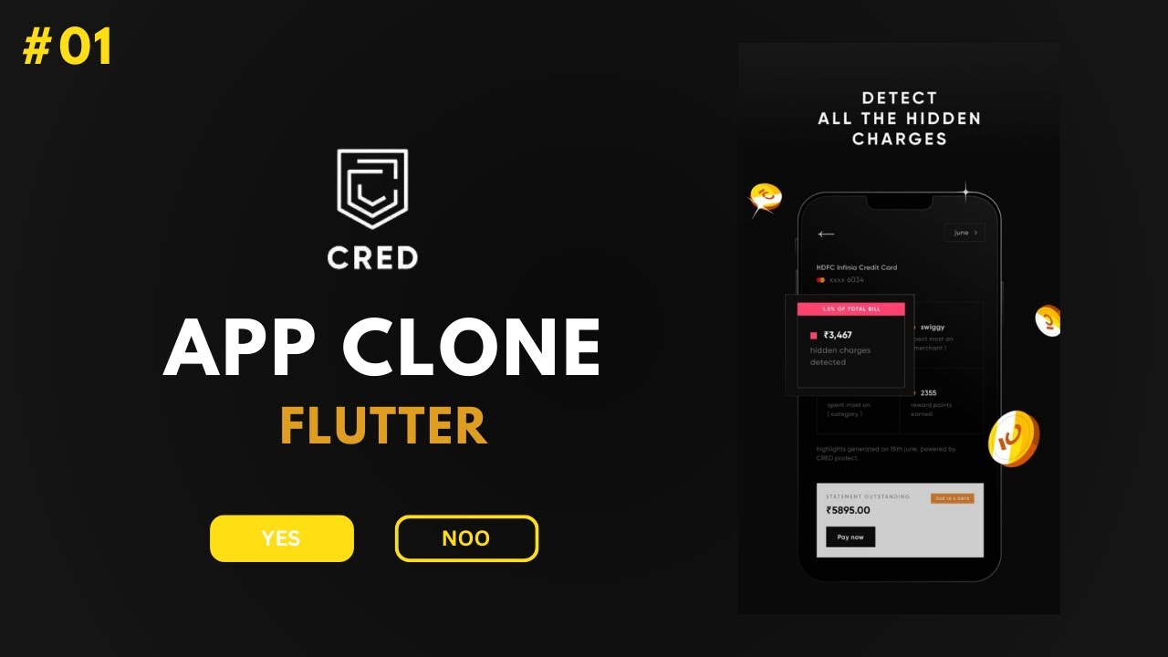 #01 Cred App Clone in Flutter #flutterhero - YouTube