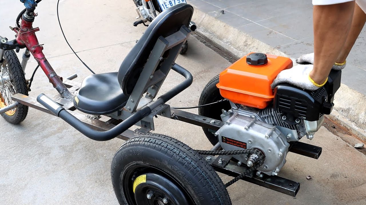 OMG!! Strong Power Machine Fast Speed My Trike Motorcycle - YouTube