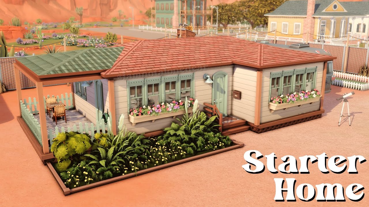 I made a Starter Home in Strangerville in The Sims 4 - YouTube