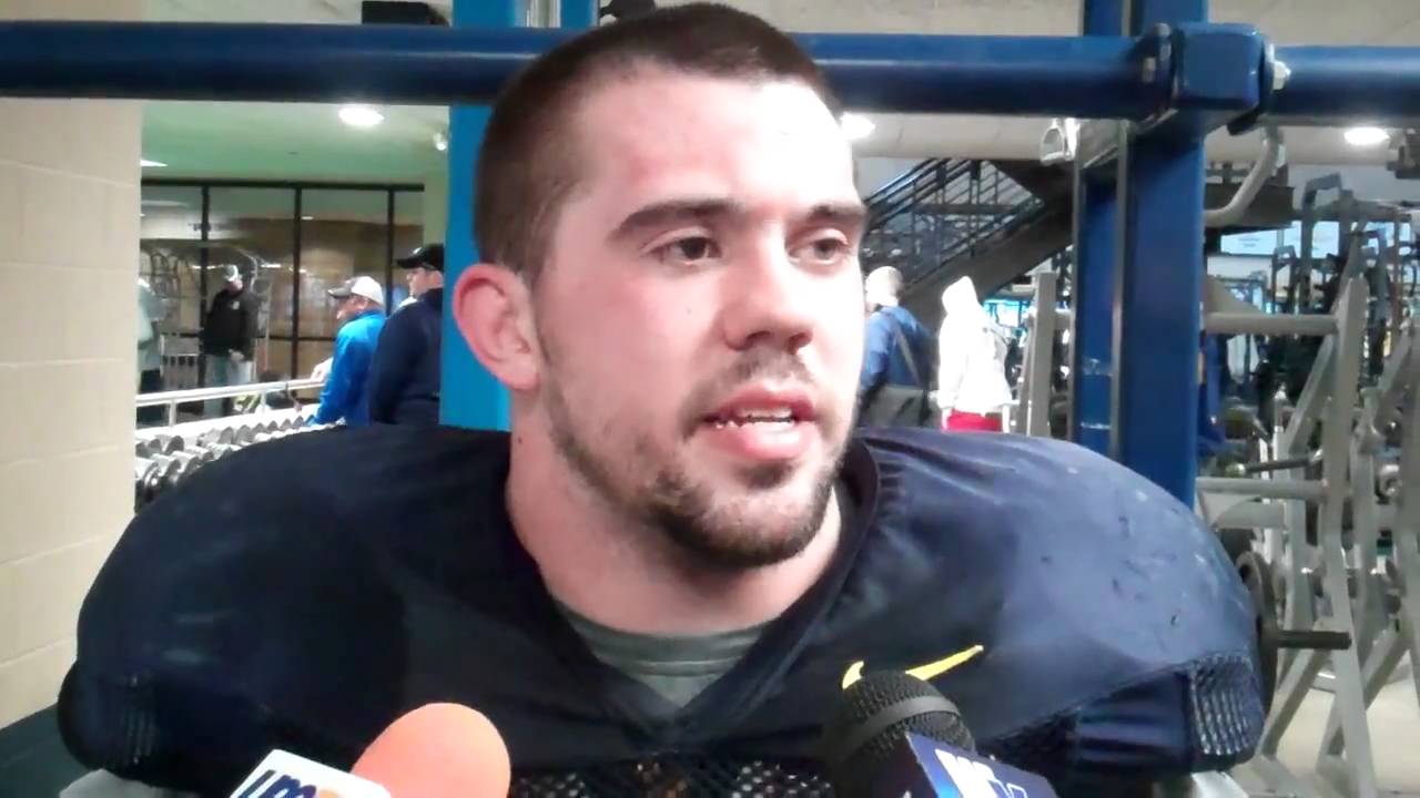 WVU Spring Football Practice 04-08-11 - Branko Busick comments - YouTube