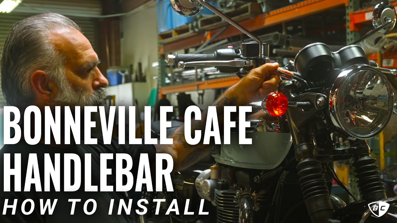 How to Install Cafe Handlebar Kit for Triumph Bonneville T100 & T120 ...