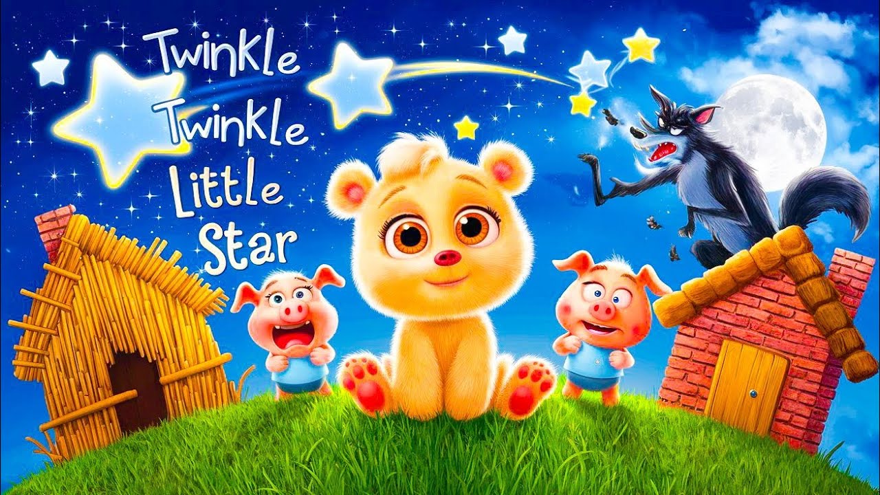 Twinkle Twinkle Little Star + Three Little Pigs by @KidssVentures - YouTube