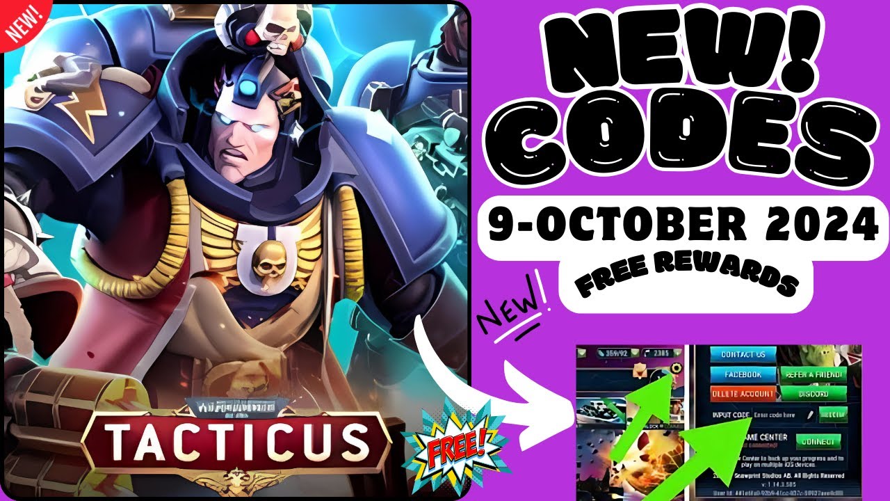 🎁9-OCTOBER!🎁CODES👈WARHAMMER TACTICUS CODES 2024 -WARHAMMER TACTICUS ...