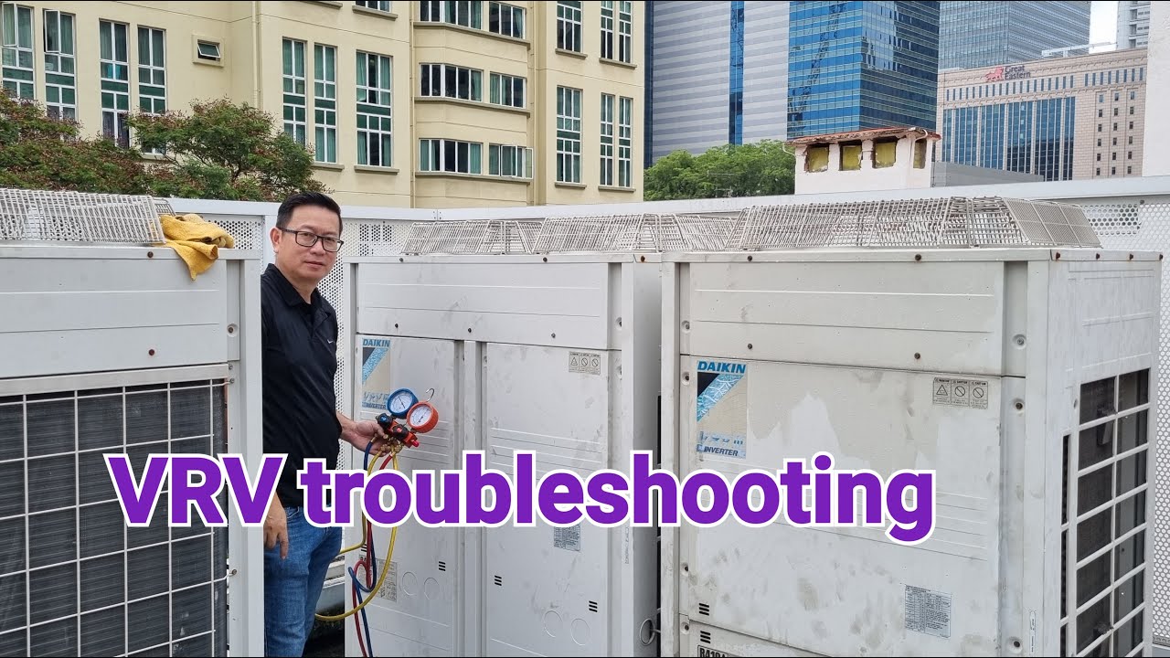An VRV air conditioning breakdown | Compressor gas leakage R410a ...