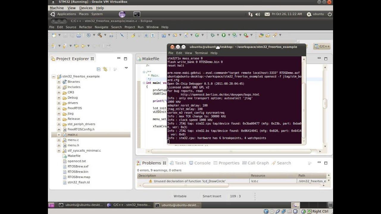 STM32 gdb JTAG debugging - YouTube