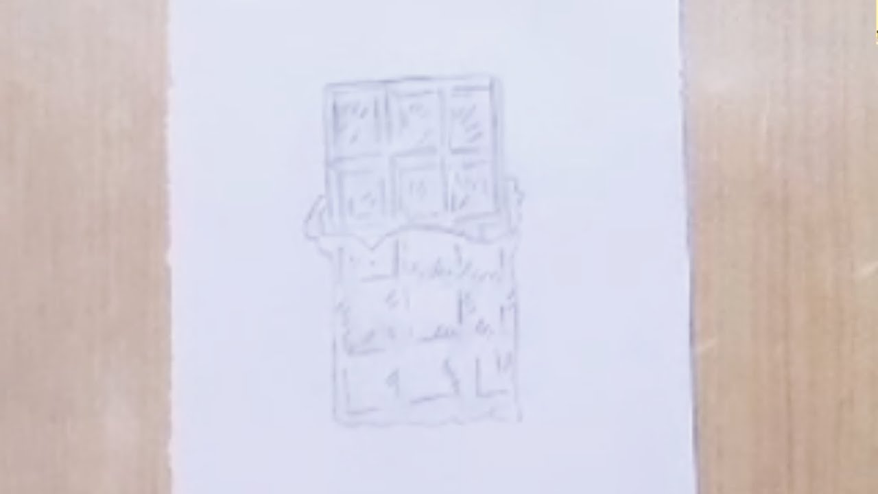 How to draw chocolate sketch drawing/Step by step - YouTube
