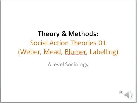 04 Social Action Theories 01 (Weber, Mead, Blumer, Labelling) - YouTube