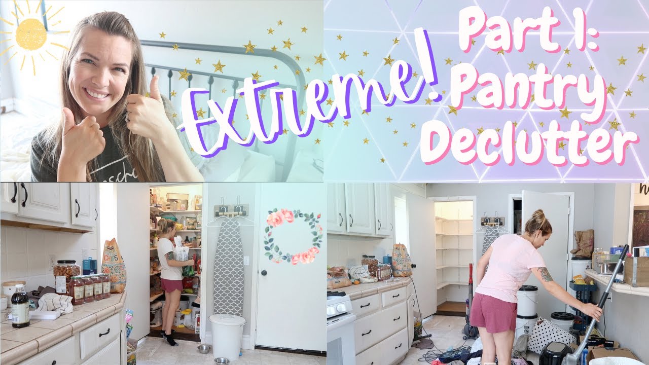 EXTREME KITCHEN DECLUTTER PART 1 || PANTRY DECLUTTER || MINIMALISM - YouTube