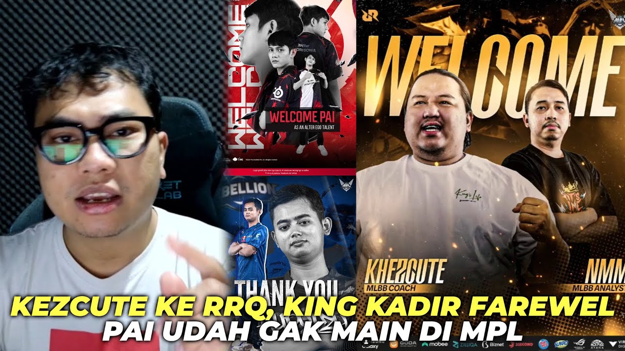 WELCOME NEW COACH RRQ HOSHI, PAI PAMIT DARI MPL, KING KADIR FAREWELL ...