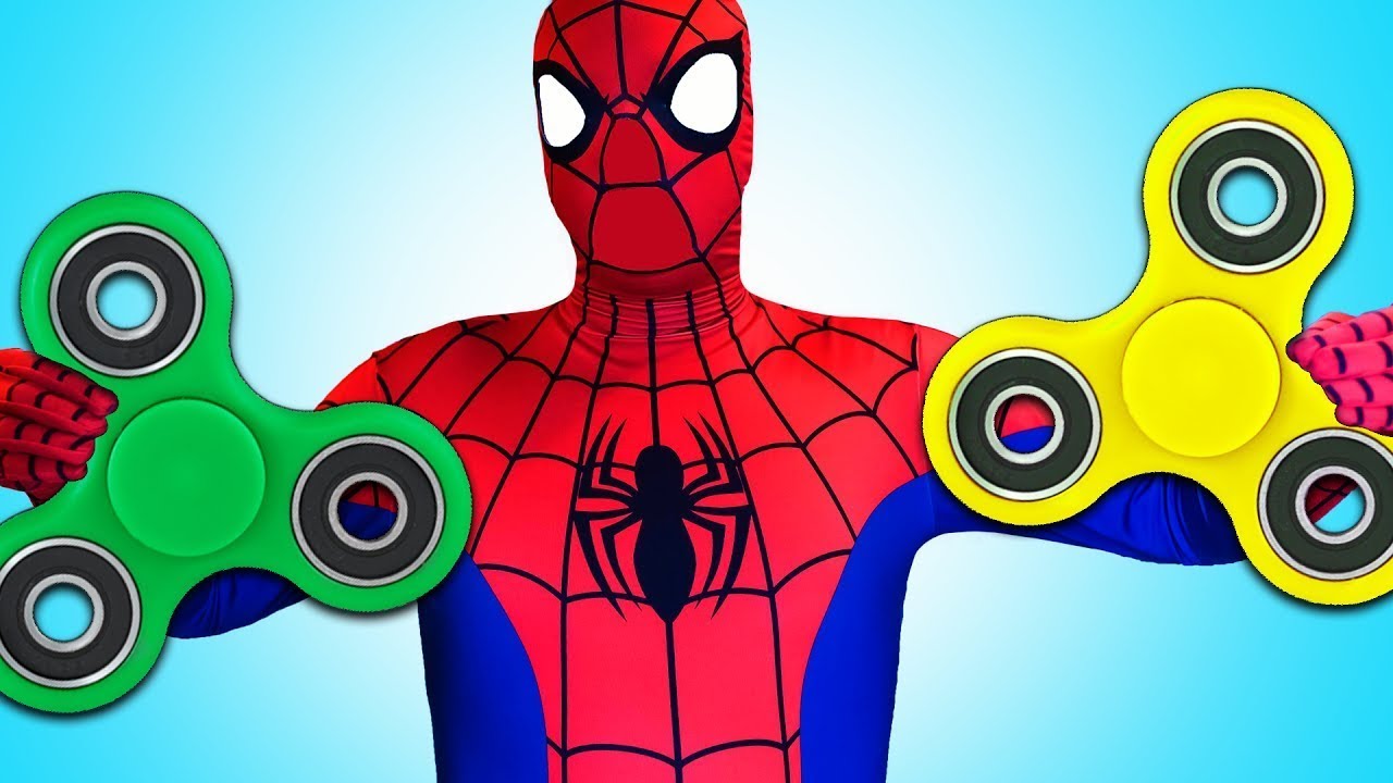 DIY Spider Man Gallium Fidget Spinner - YouTube