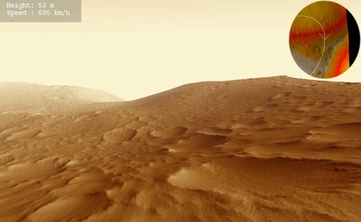 Olympus Mons Basal Scarp Animation - YouTube