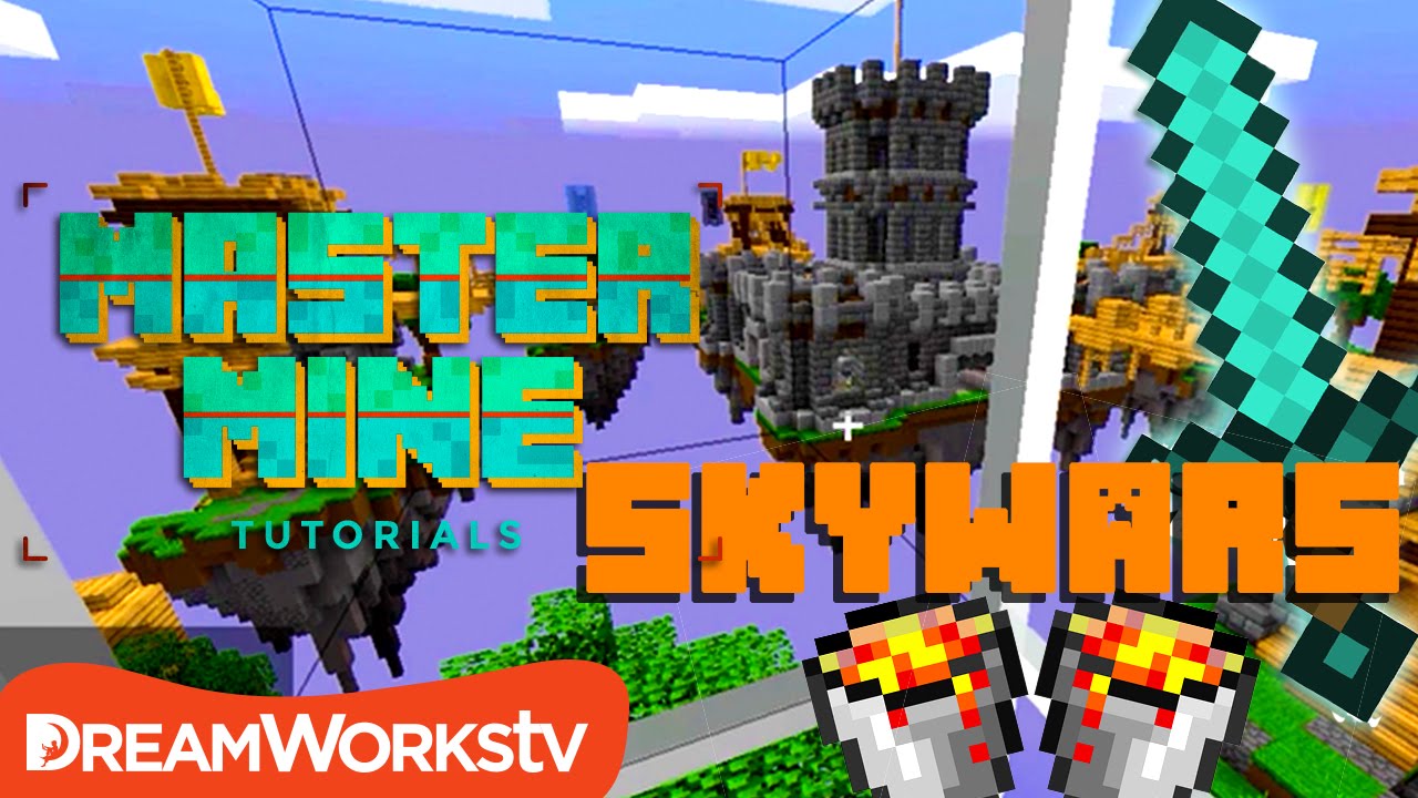 Skywars Tip & Tricks to Win in Minecraft with Finsgraphics | MASTER MINE TUTORIALS - YouTube