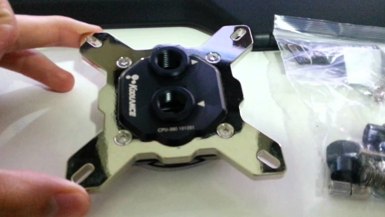 koolance-CPU-380I Water Block (Intel Processor)~鵬少 - YouTube