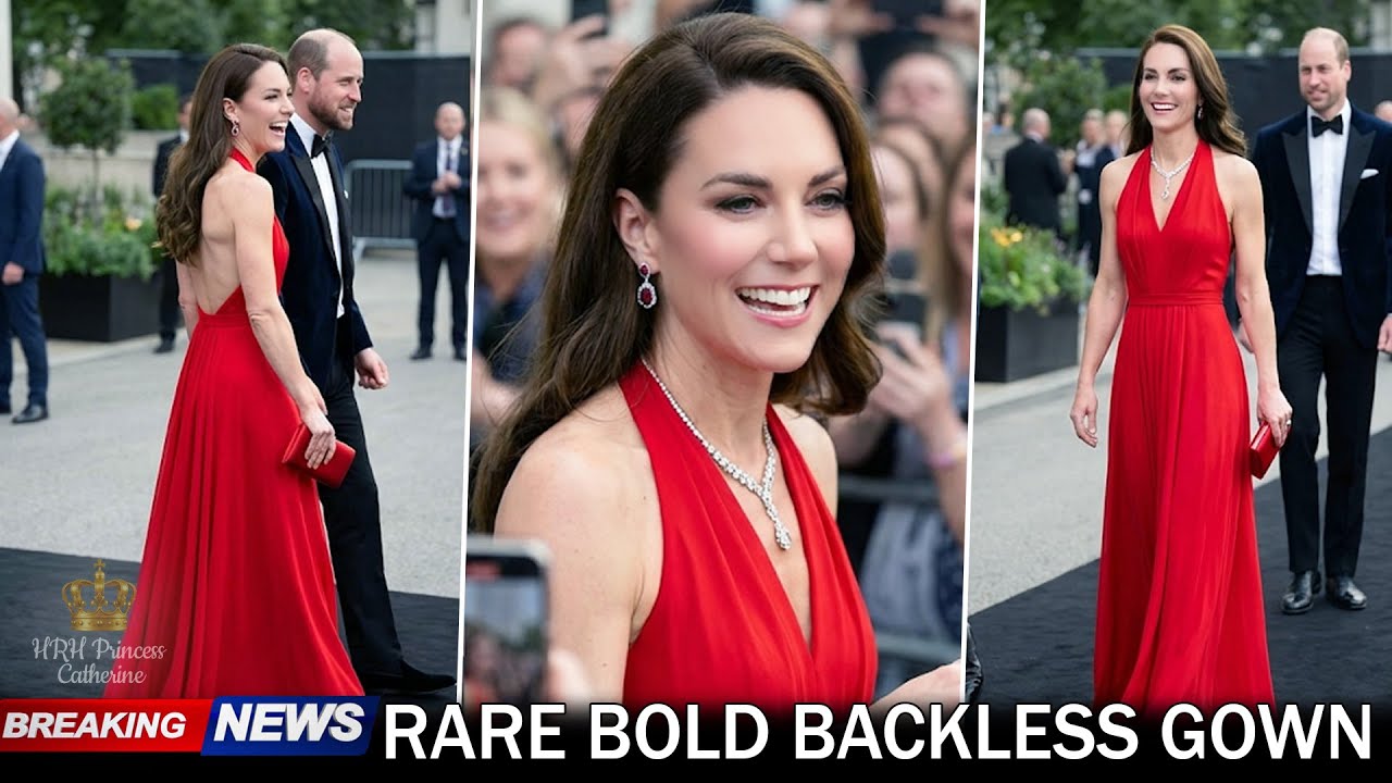 Princess Catherine STUNS in RARE BOLD BACKLESS Gowns Leaving William ...
