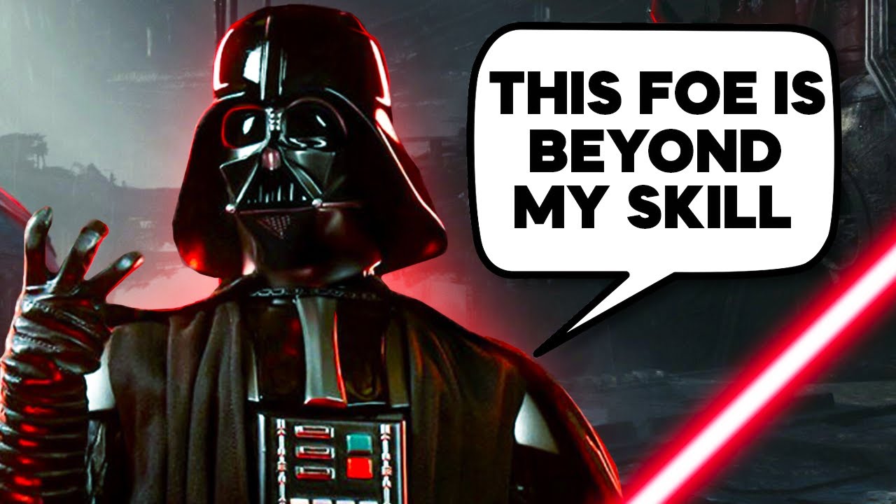 The ONLY Time Darth Vader Ran From a Fight-Star Wars Theory- Star Wars ...