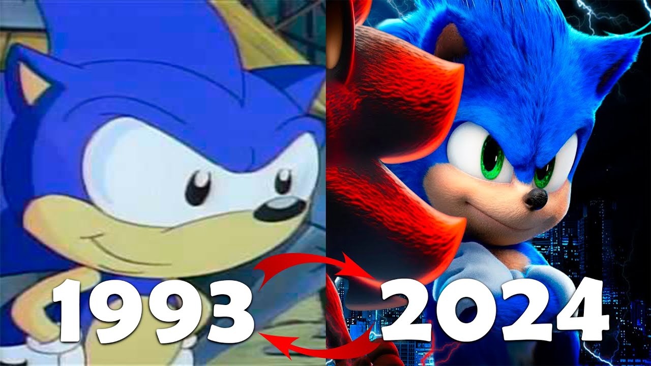 Evolution of Sonic The Hedgehog in Movies (1993-2020) - YouTube