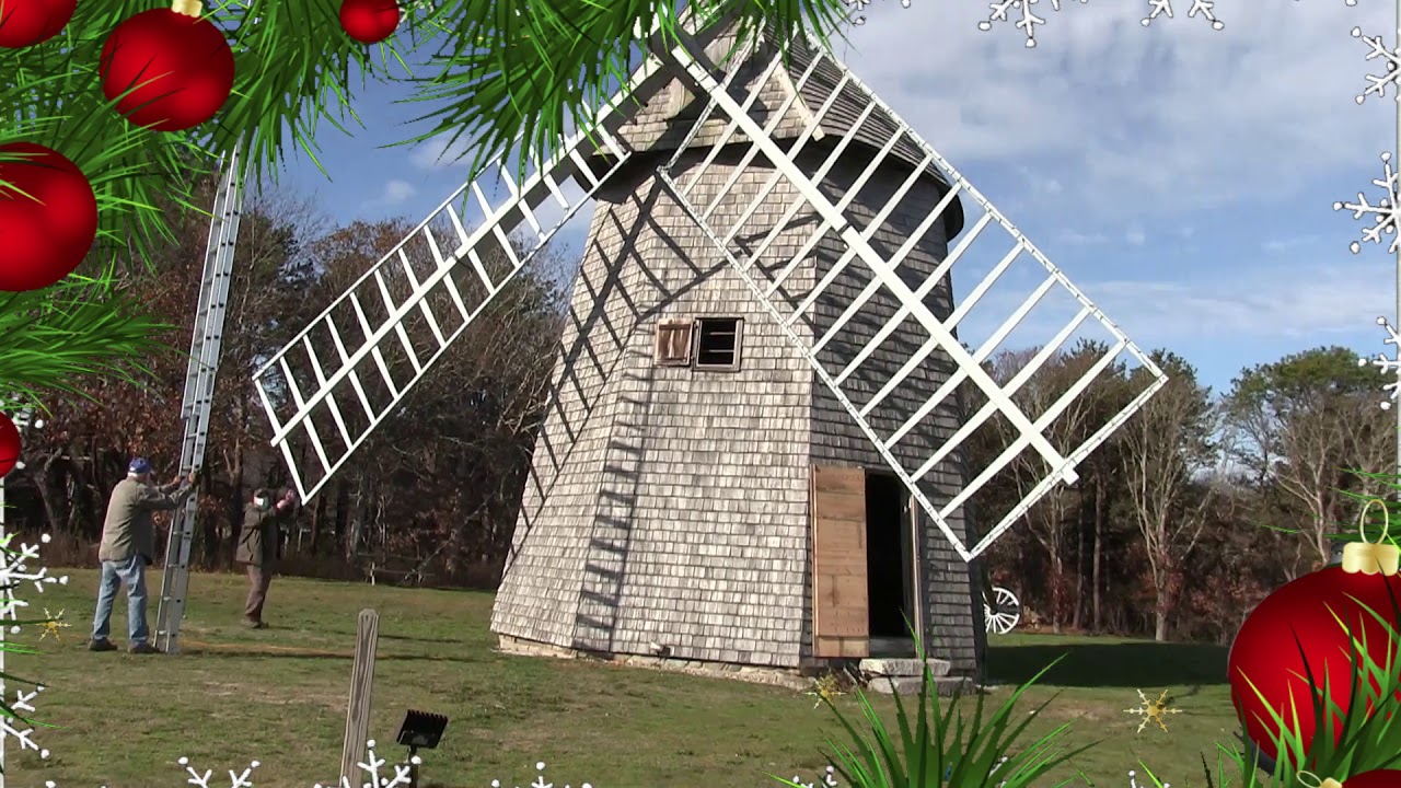 Holidays in Brewster MA, Higgins Farm Windmill - YouTube