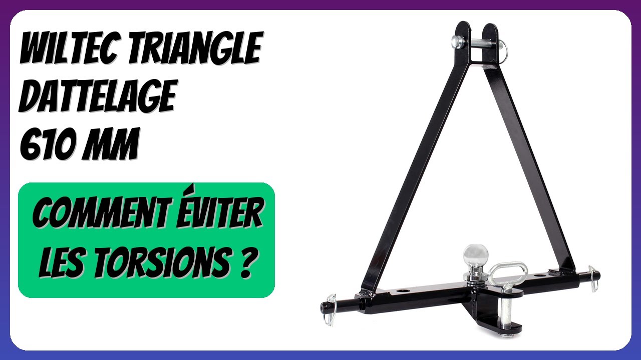 AVIS (2026): WilTec Triangle dattelage 610 mm. DÉTAILS - YouTube