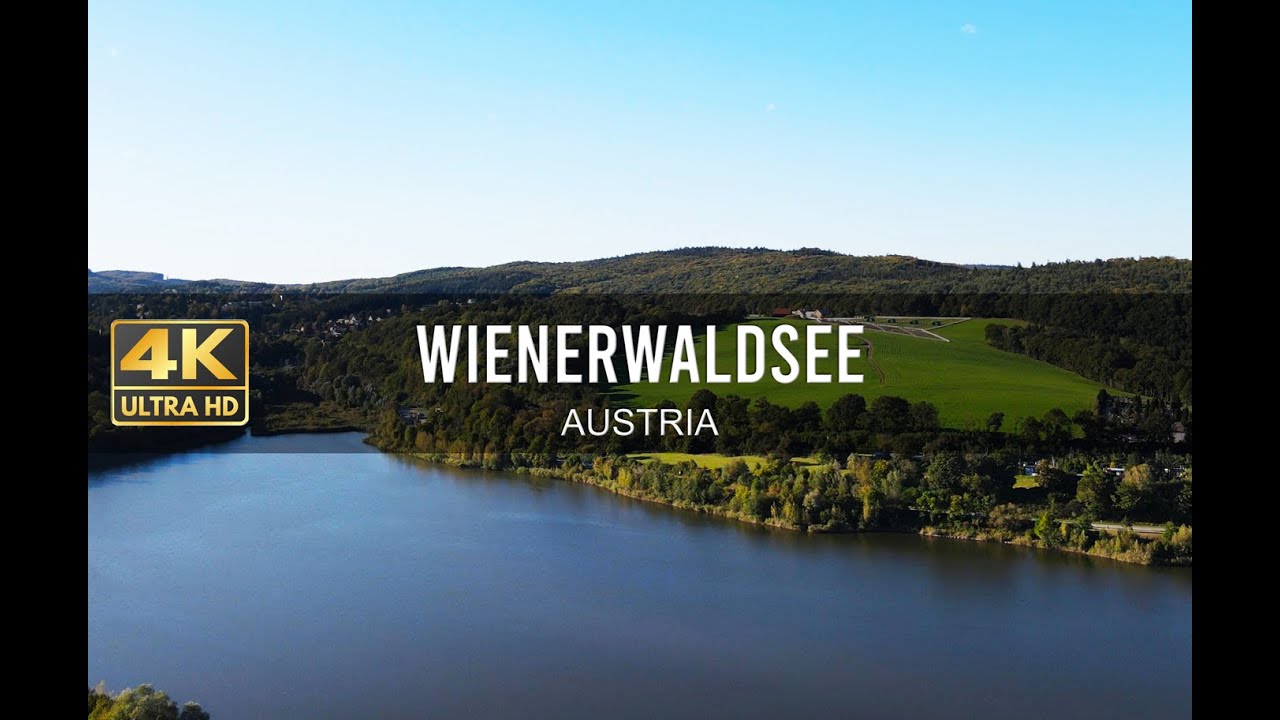 4K Drone Footage, Wienerwaldsee Austria | In heart of nature vicinity ...