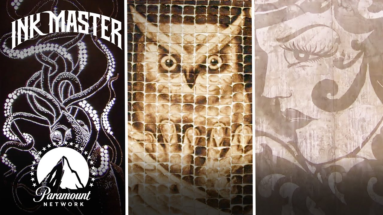 Most Satisfying Flash Challenge Reveals 🤩 Ink Master - YouTube