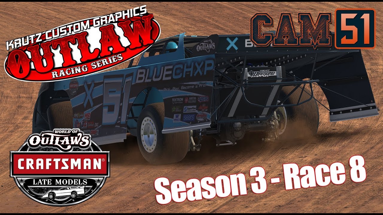 Outlaw Racing Series - Race 8 [Super Late Models FIXED @ Lanier] - YouTube