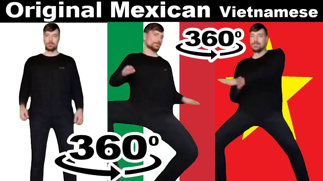 Mr Beast Rizz (Original vs Vietnamese vs Mexican Versions) 360º - YouTube