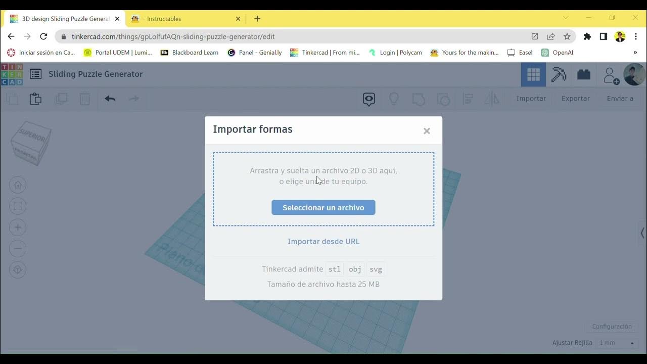 Sliding Puzzle Generator With Tinkercad Codeblocks Import The Models