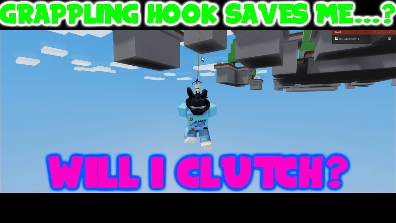 The ULTIMATE GRAPPLING HOOK CLUTCH... (Roblox Bedwars) - YouTube