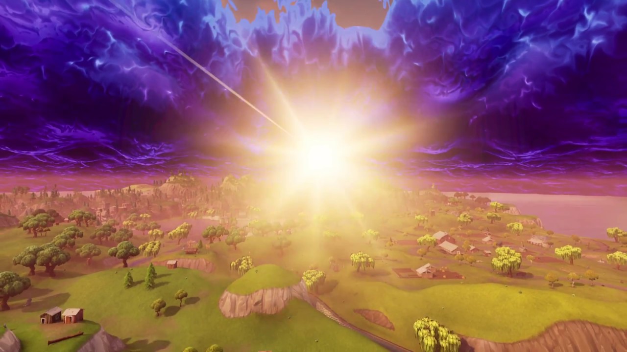 FORTNITE METEORITE HITTING GROUND! - YouTube