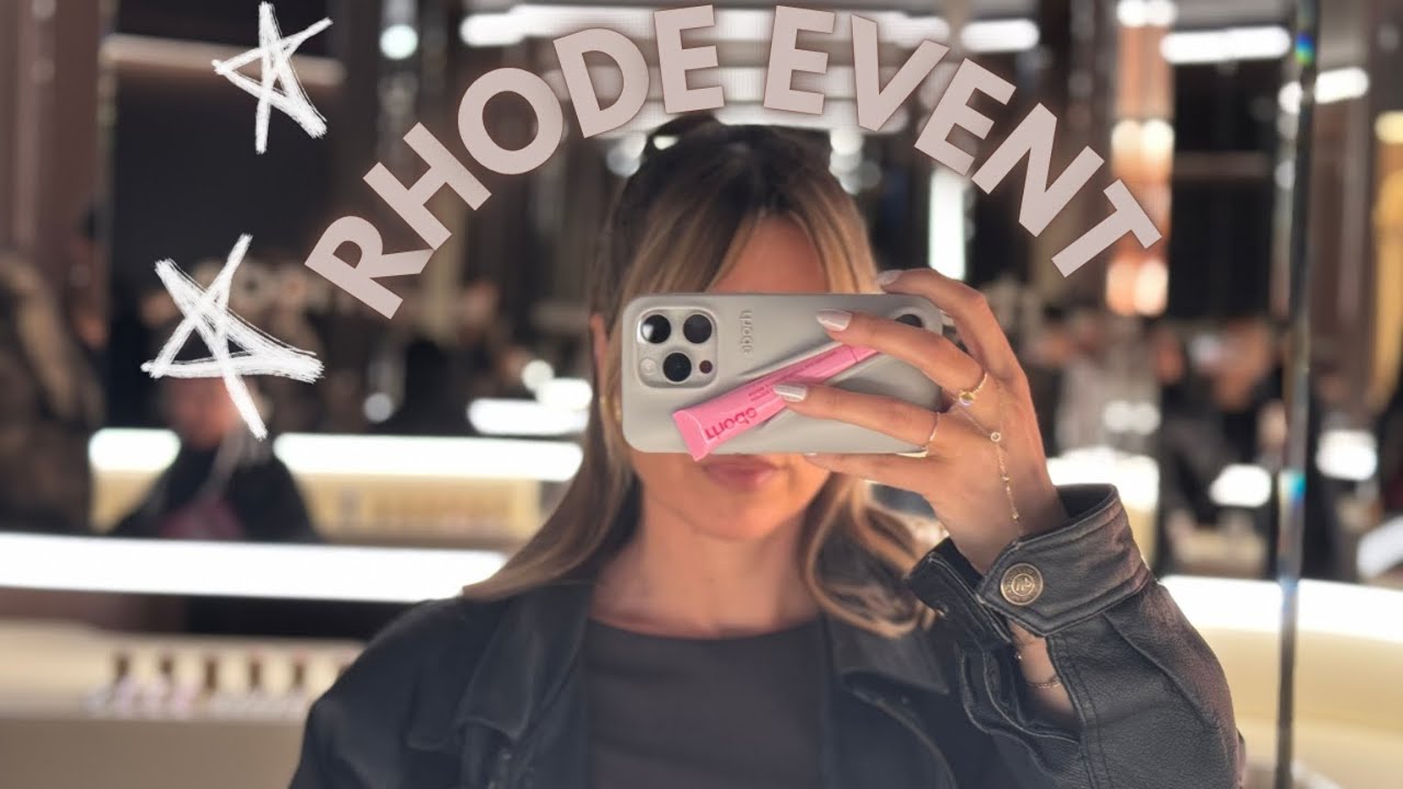 come with me to Rhode pop up store event 🤎 - YouTube