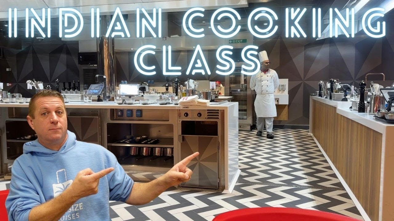INDIAN COOKING CLASS - Onboard Carnival Jubilee Cruise Ship - YouTube