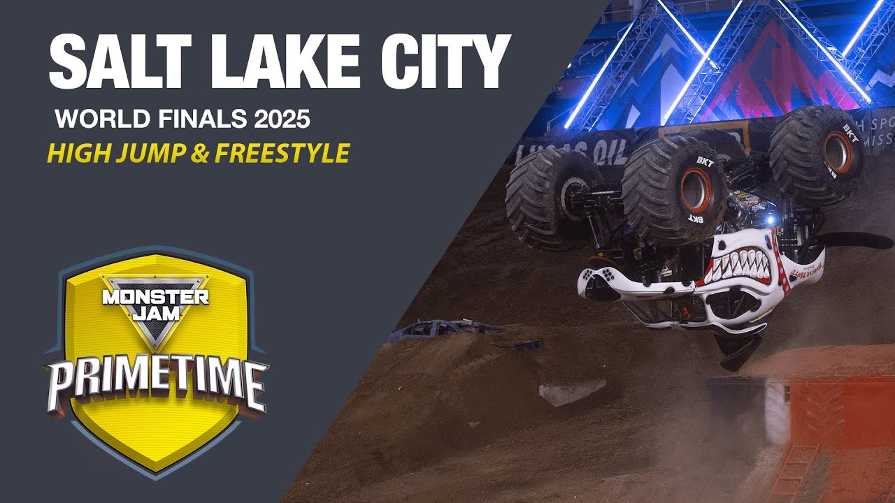 Monster Jam Primetime: World Finals 2025 High Jump & Freestyle - Salt ...