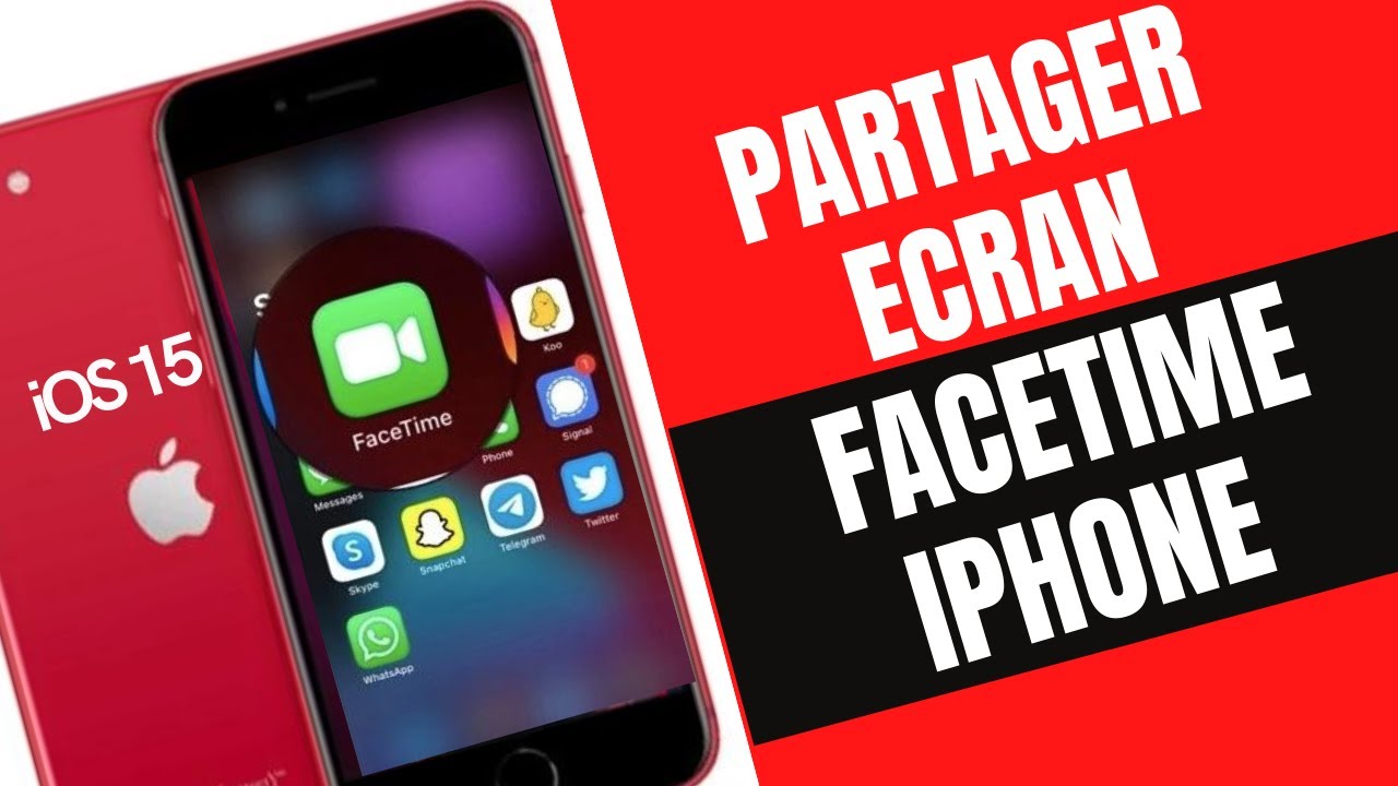 iOS 15 : Comment partager écran sur FaceTime - iPhone, iPad | SharePlay ...