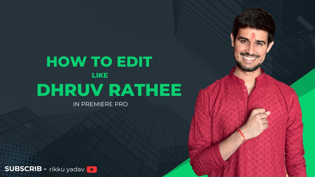 how to edit like Dhruv rathee || editing tutorial - YouTube