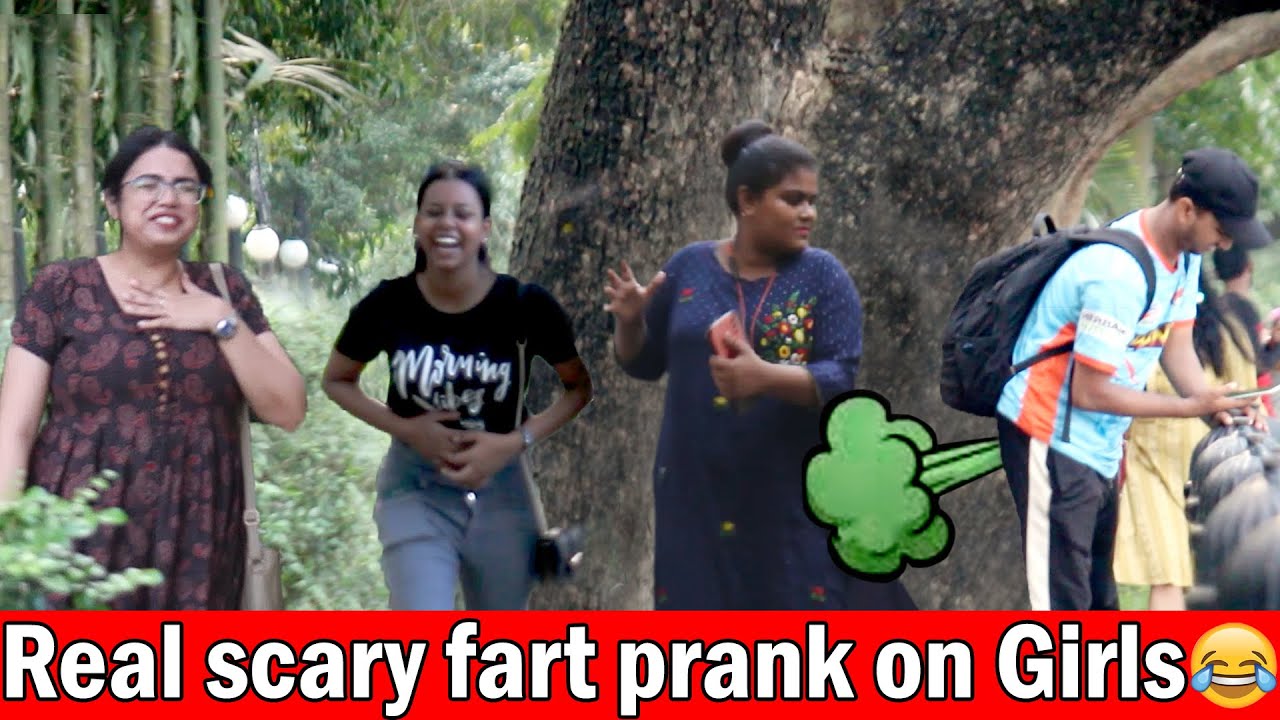REAL SCARY FART PRANK ON GIRL'S😂// SCARY REACTION 😱// ANTIC TV - YouTube