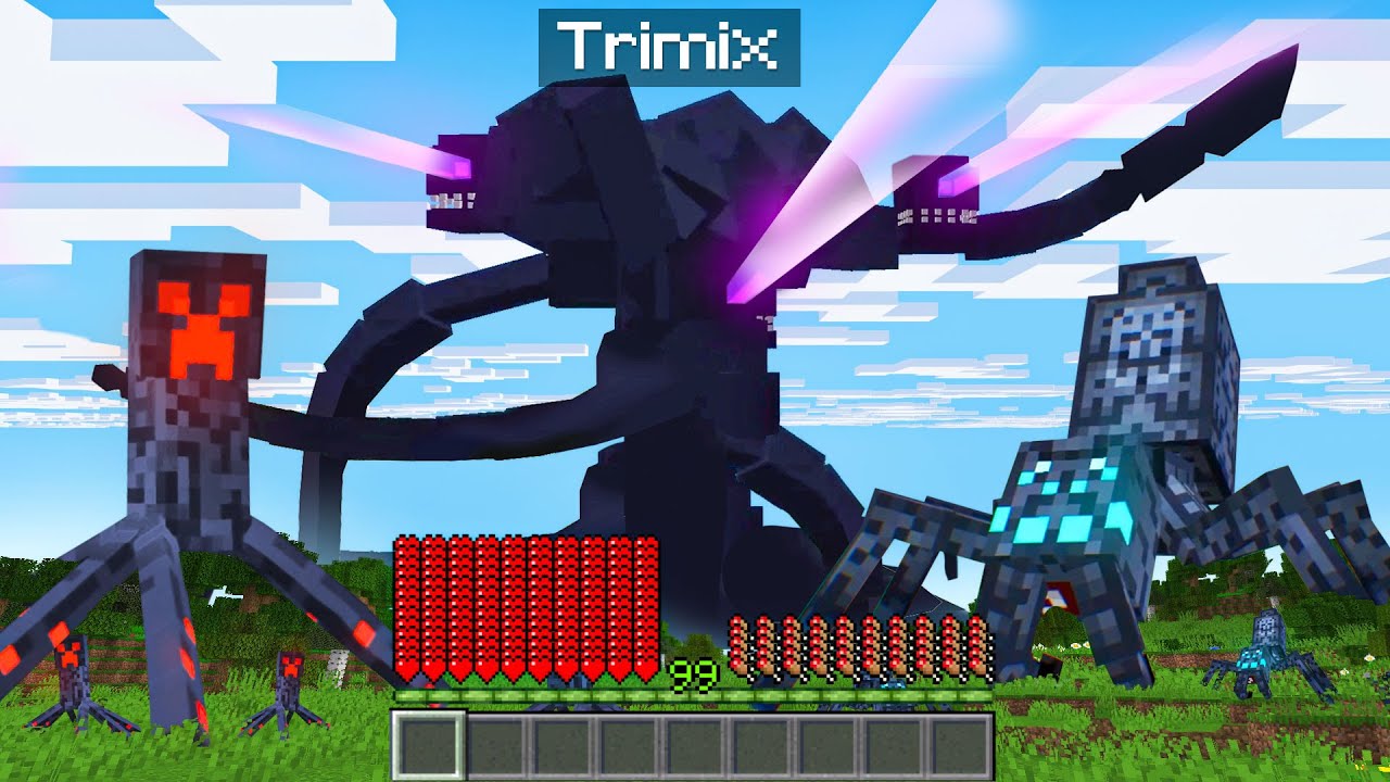 Playing Minecraft as CUSTOM BOSS MOBS! - YouTube