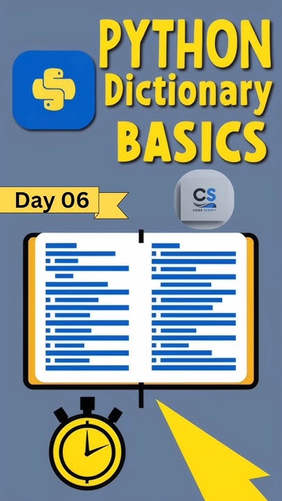 Day 06 : Python Dictionary Basics Explained in Minutes! 🔥 | Learn Fast ...