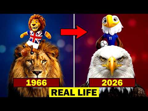 All FIFA World Cup Mascots in Real Life ⚽ (1966–2026)👉