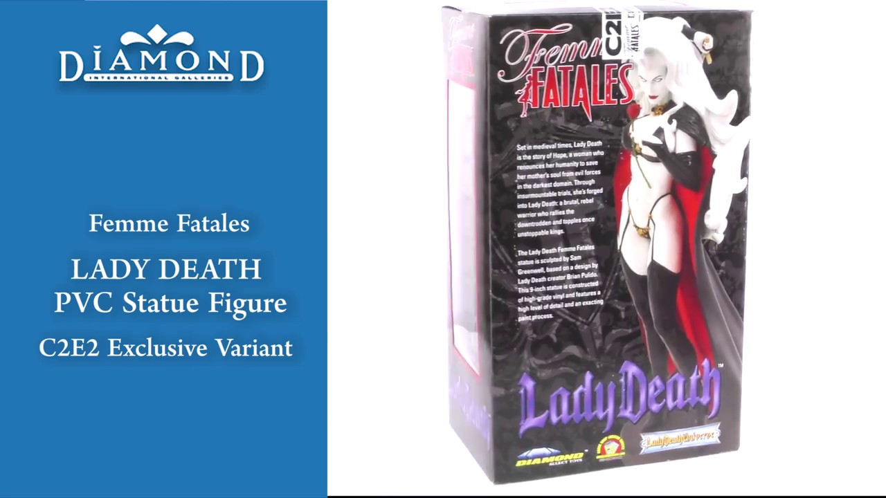 Femme Fatales Lady Death PVC Statue Figure C2E2 Exclusive Variant - YouTube